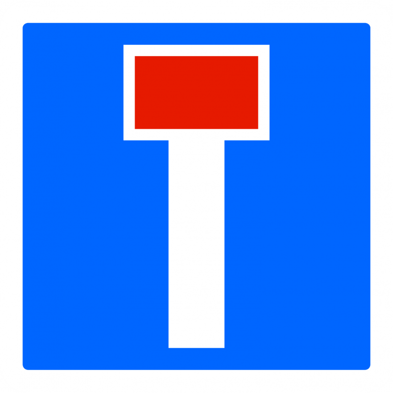 Panneau C13a - Impasse, voie sans issue I WP Signalisation