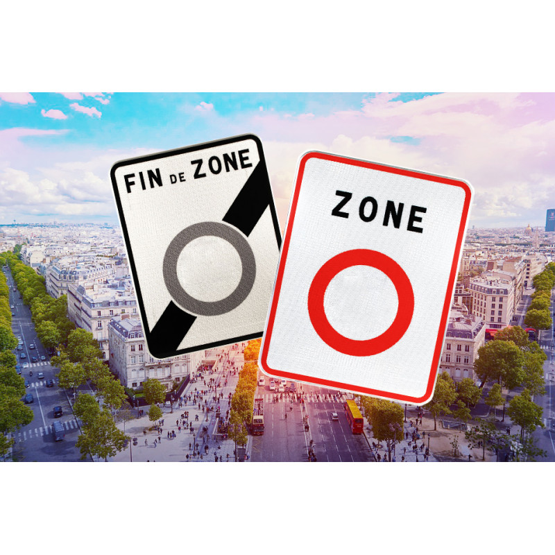 Panneau Zone à Faible Emissions (ZFE) l WP Signalisation