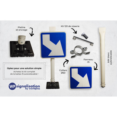 Balise J5 autorelevable | WPSignalisation