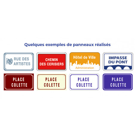 Plaque de rue personnalisable (en aluminium) I WP Signalisation