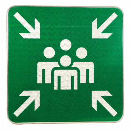 Panneau CE004 - Point de rassemblement après évacuation