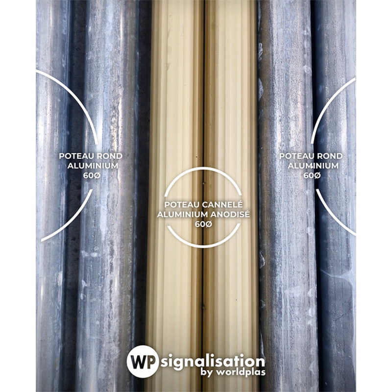 Poteau et mât de fixation rond I WP Signalisation