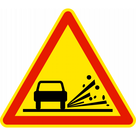 Panneau AK22 - Risque de projection de gravillons l WPSignalisation