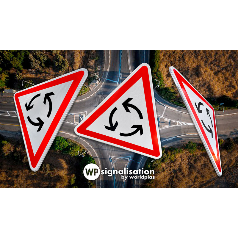 Panneau AB25 - Carrefour à sens giratoire I WPSignalisation