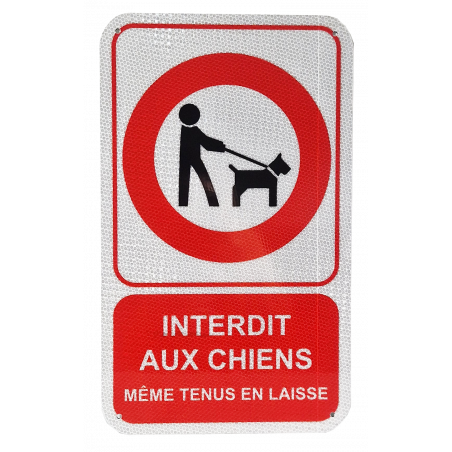 Panneaux Personnalisé "Interdit aux chiens" l WP Signalisation