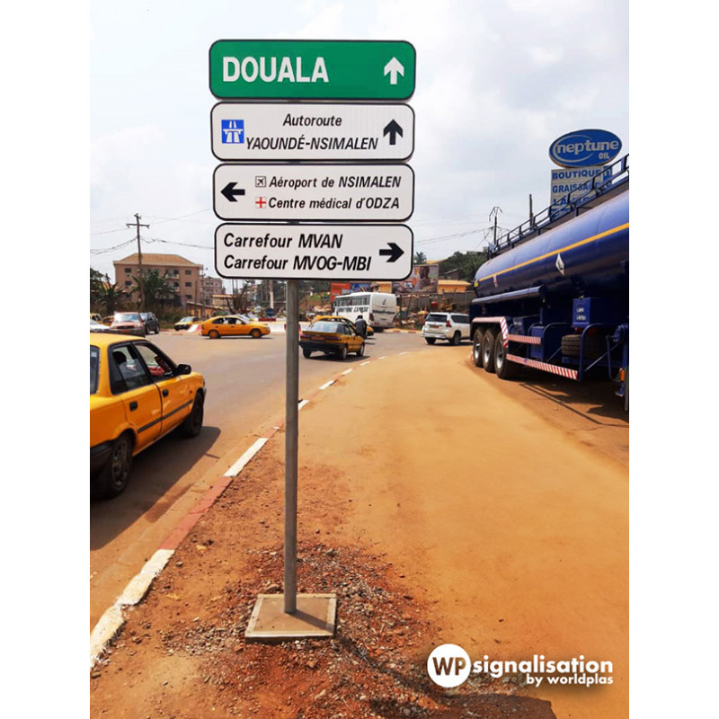 Panneau directionnel pré signalisation de carrefours D43b l WPS Classe ...