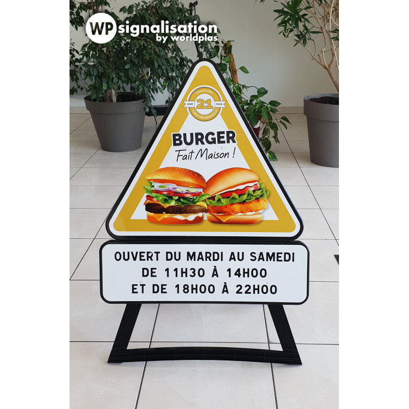 Panneau personnalisé pour Restaurant l WP Signalisation