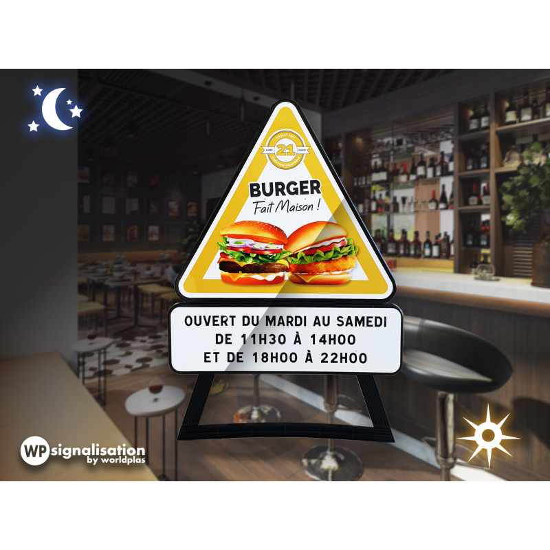 Panneau personnalisé pour Restaurant l WP Signalisation